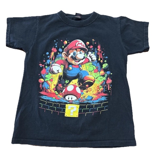 Rockstar JG | Shirts & Tops | Vintage Super Mario Nintendo Double ...